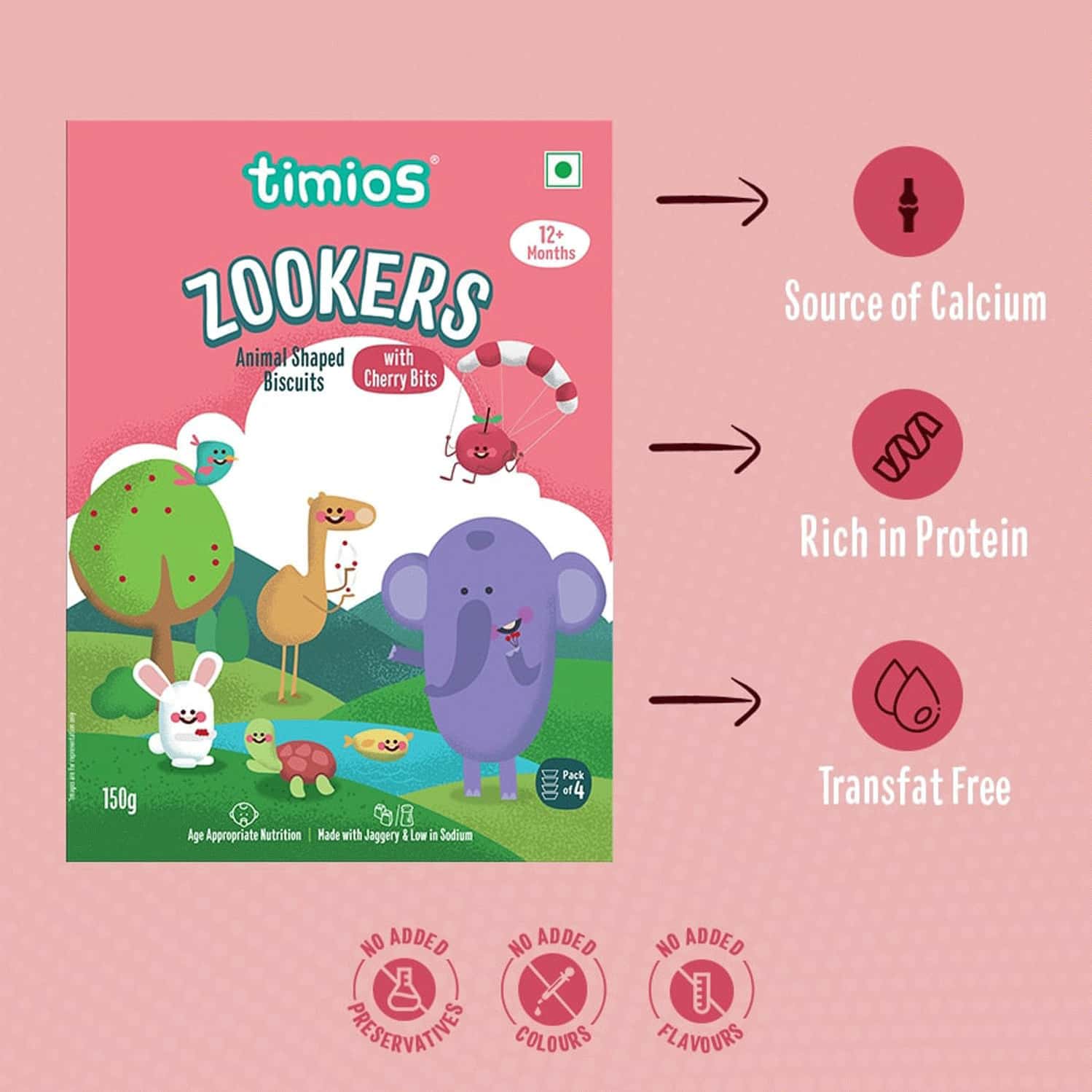 Buy TIMIOS ZOOKERS - CHERRY BITS 150G Online & Get Upto 60% OFF at ...