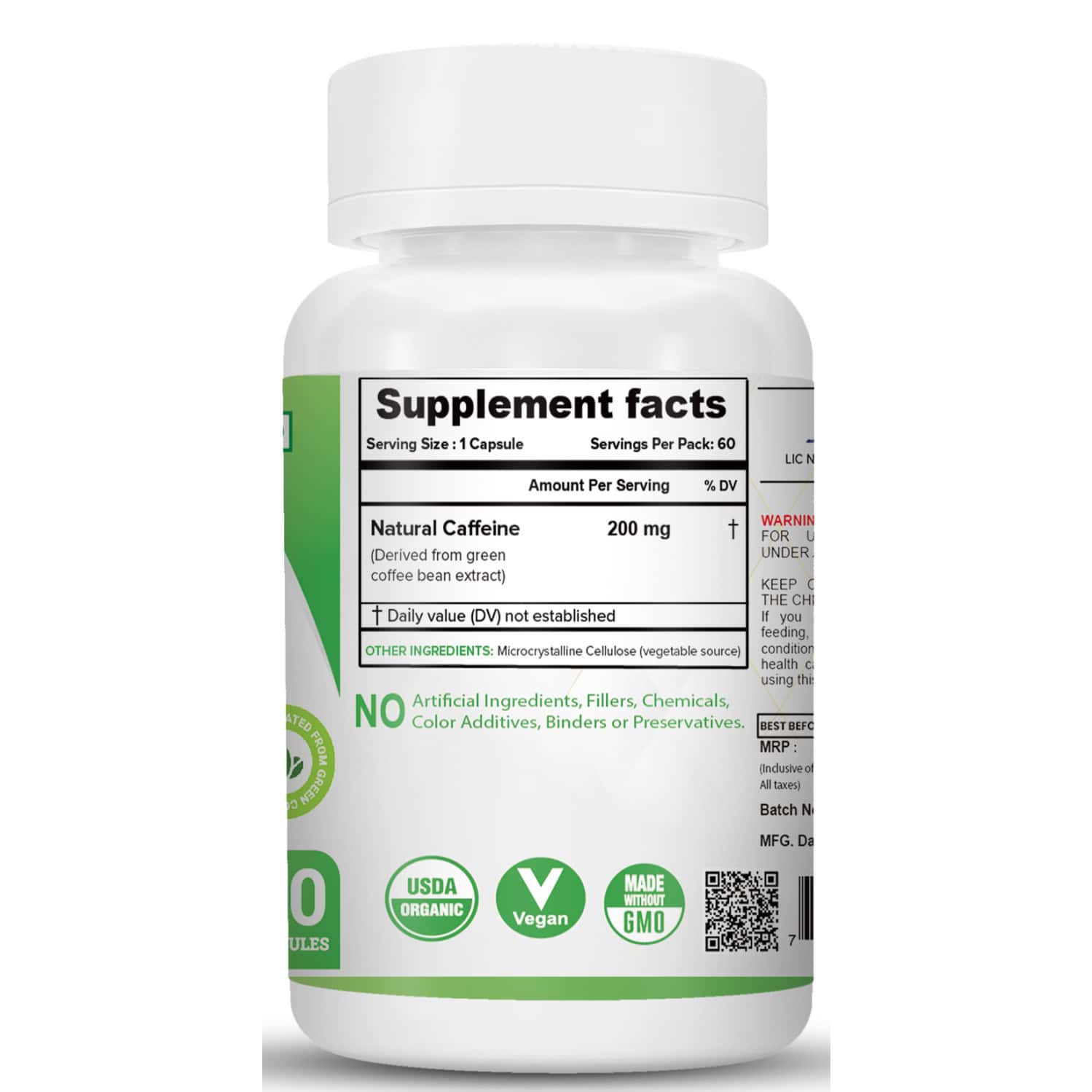 Buy NUTRIJA NATURAL CAFFEINE 200MG - 60 CAPSULES Online & Get Upto 60% ...