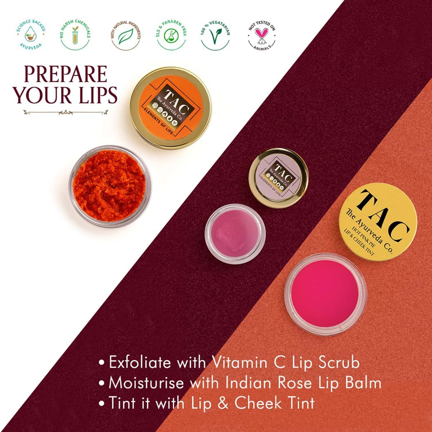 Buy TAC - THE AYURVEDA CO. VITAMIN C LIP SCRUB - 20 GM Online & Get ...