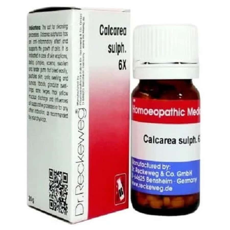 Buy DR.RECKEWEG CALCAREA SULPHURICA BIOCHEMIC TABLET 6X Online & Get ...