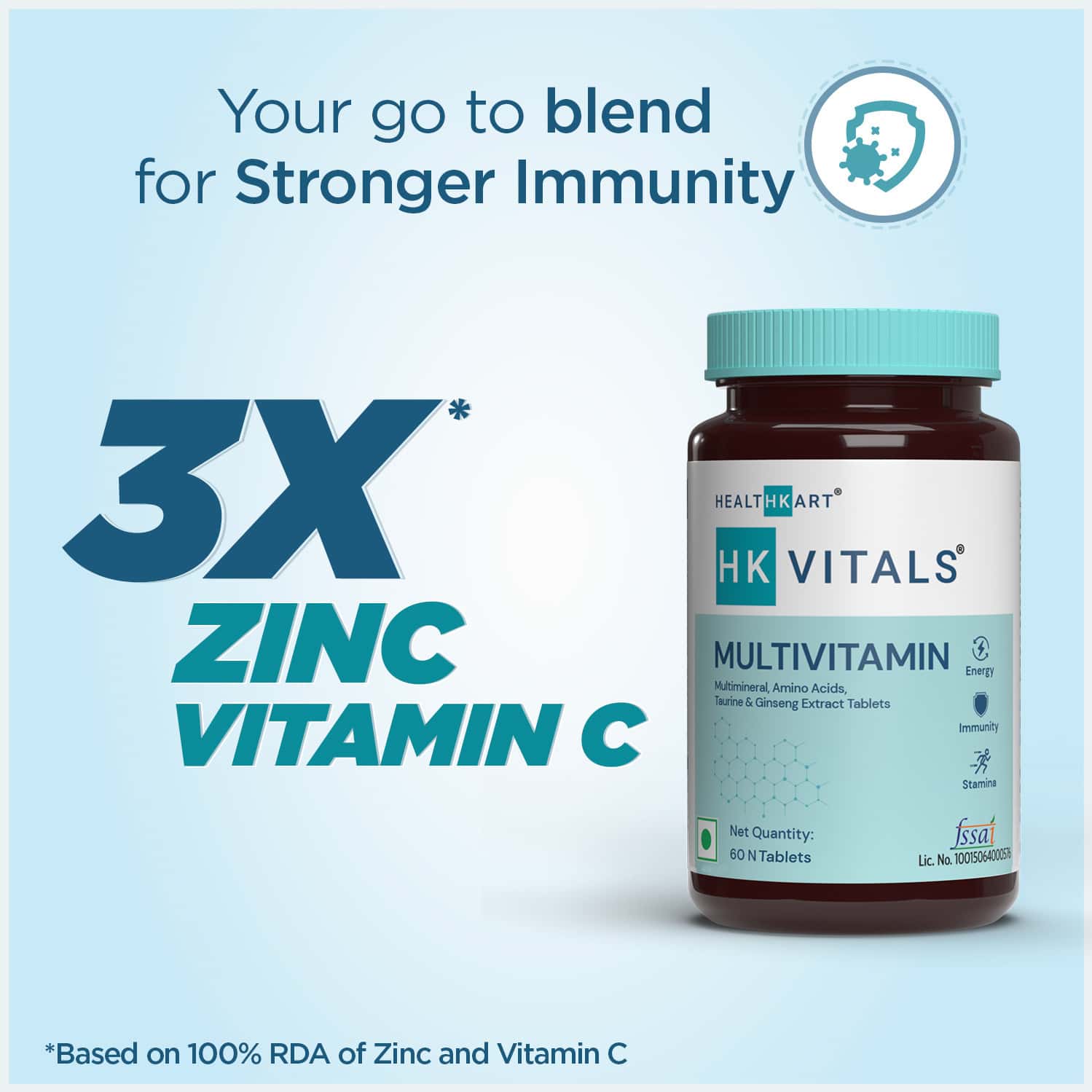 Buy HK VITALS MULTIVITAMIN, 60 TABLETS EACH (PACK OF 2) Online & Get ...