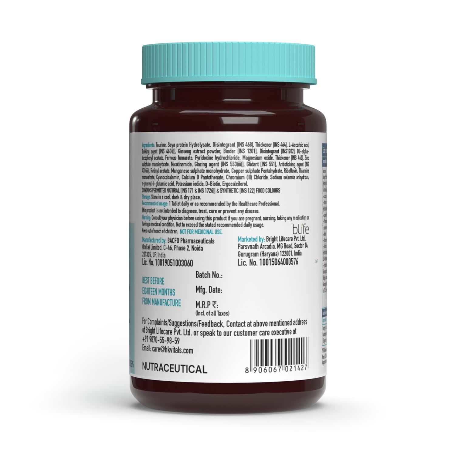 Buy HK VITALS MULTIVITAMIN, 60 TABLETS EACH (PACK OF 2) Online & Get ...