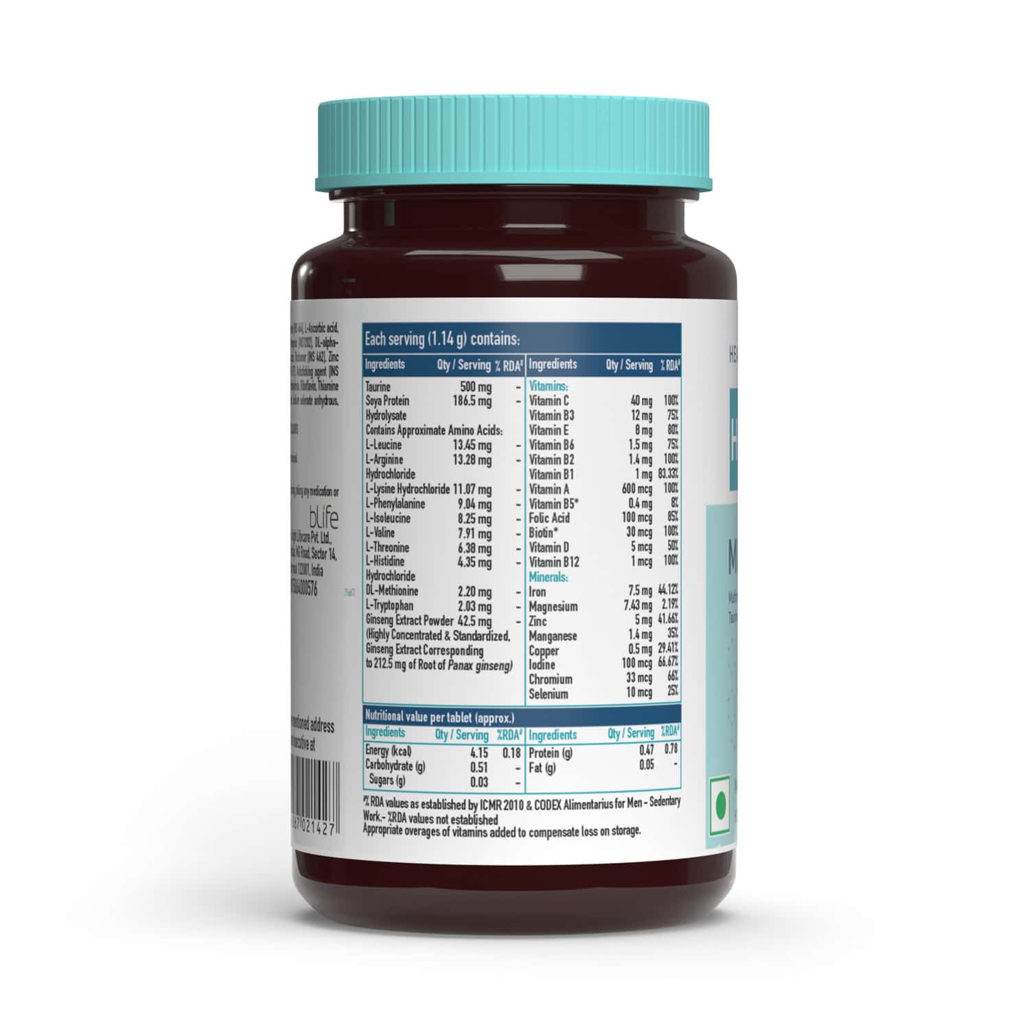 Buy HK VITALS MULTIVITAMIN, 60 TABLETS EACH (PACK OF 2) Online & Get ...