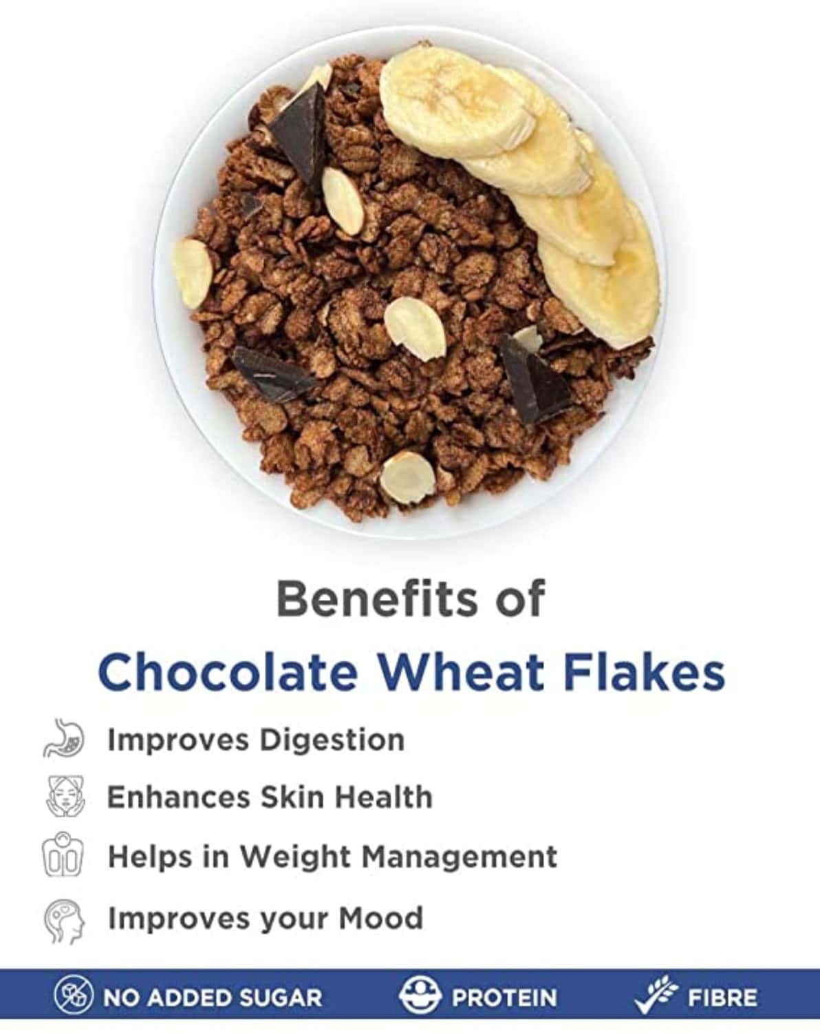 Buy TRUE ELEMENTS CHOCOLATE WHEAT FLAKES 70GMS Online & Get Upto 60% ...