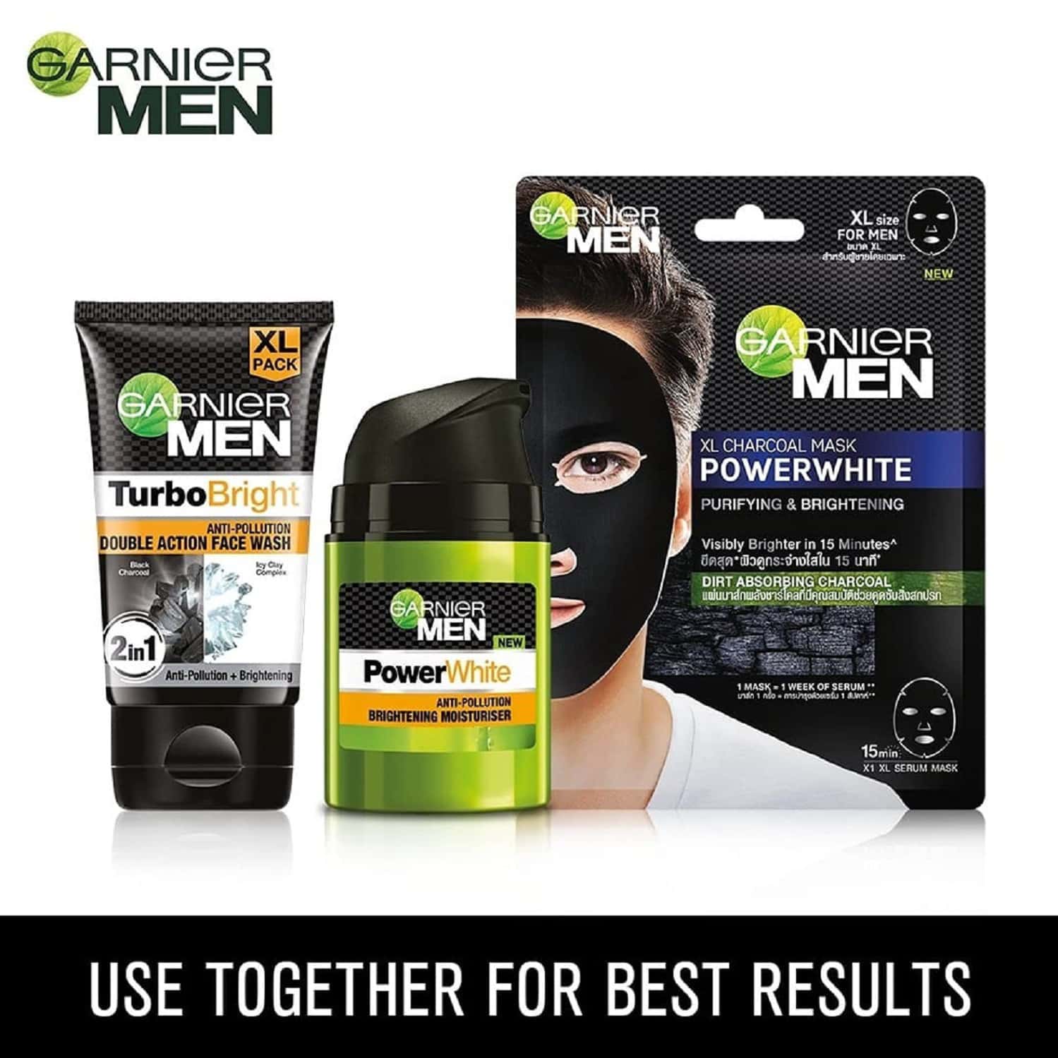 Buy GARNIER MEN, FACE WASH, BRIGHTENING & ANTI-POLLUTION, TURBOBRIGHT DOUBLE ACTION, 150 G ...