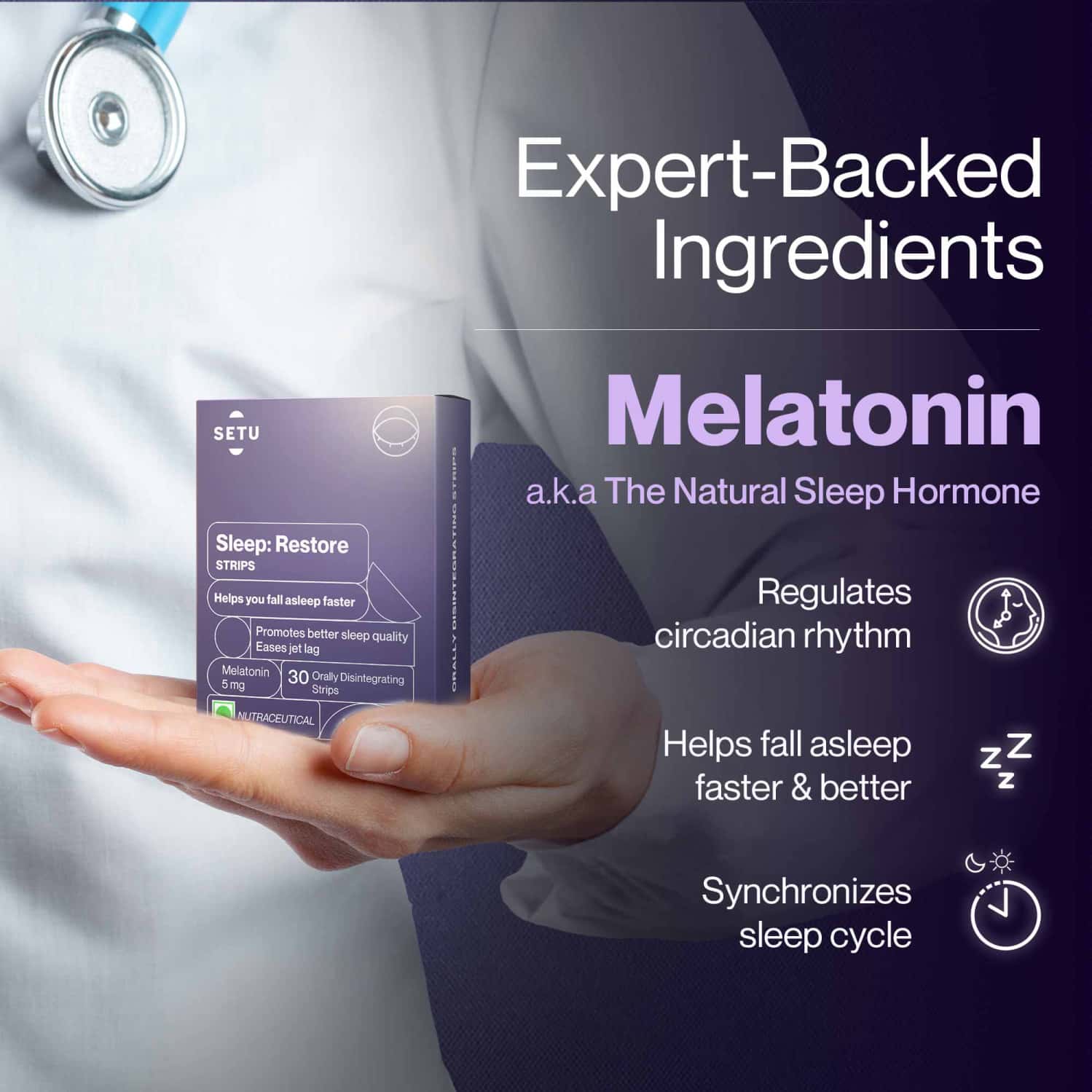 Buy MELATONIN 5MG - 120 ORALLY DISSOLVING STRIPS | PLANT BASED| TASTY ...