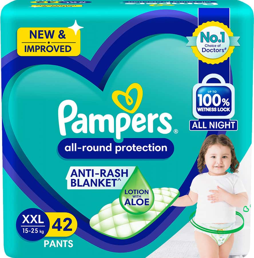 Buy PAMPERS ALL ROUND PROTECTION PANTS,XL SIZE - 32 COUNT LOTION WITH ...