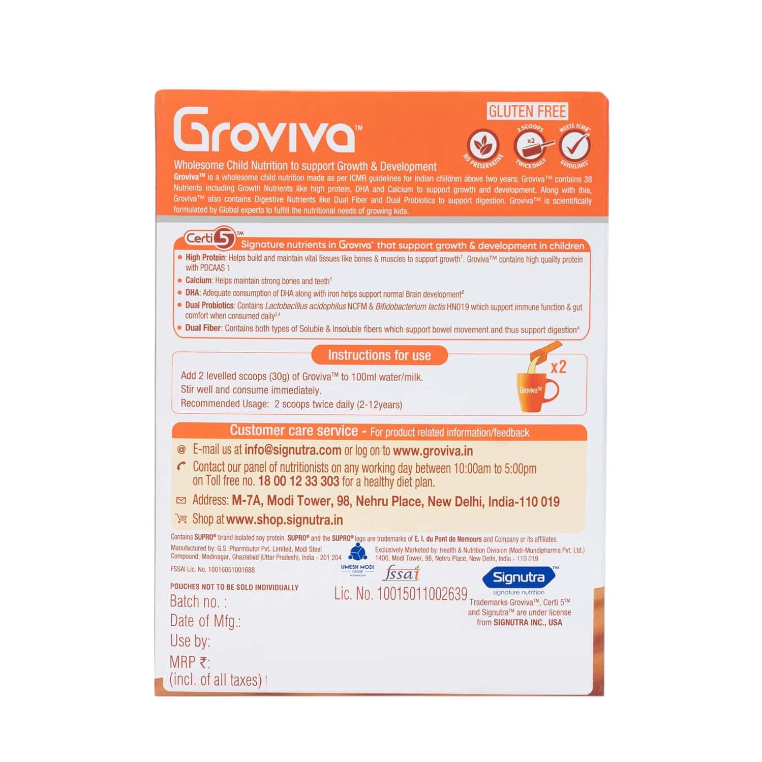 Buy GROVIVA CHILD NUTRITION SUPPLEMENT CHCOCLATE - 750 GM Online & Get ...