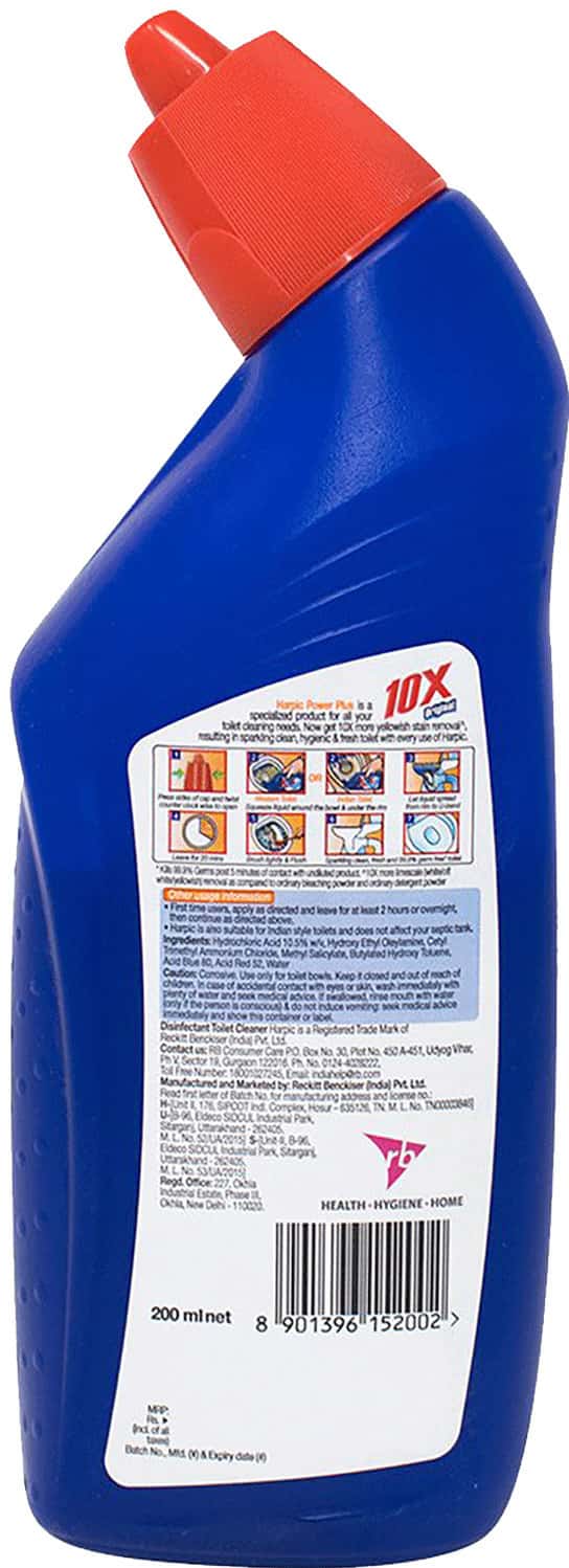 Buy HARPIC POWER PLUS ORIGINAL TOILET CLEANER BOTTLE OF 200 ML Online & Get Upto 60% OFF at ...