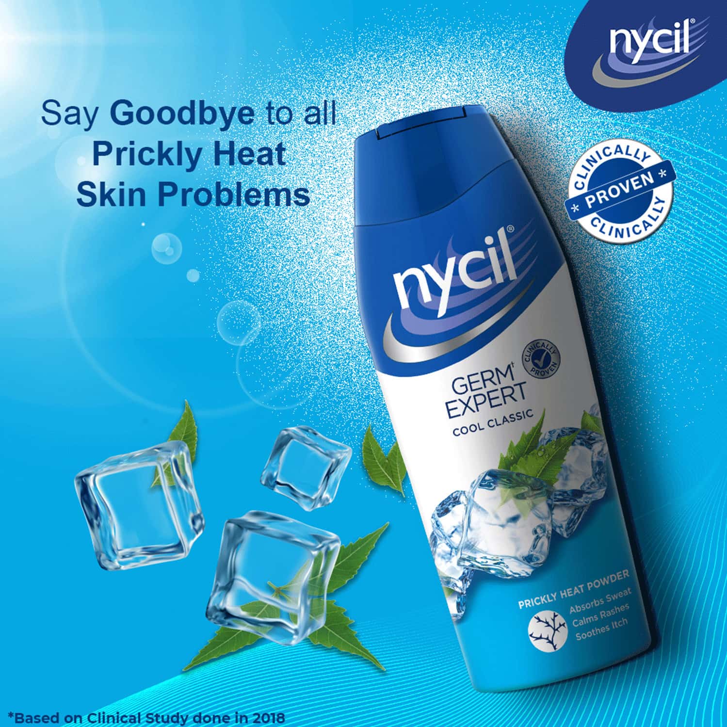 Buy NYCIL GERM EXPERT COOL CLASSIC PRICKLY HEAT & COOLING POWDER 75G ...