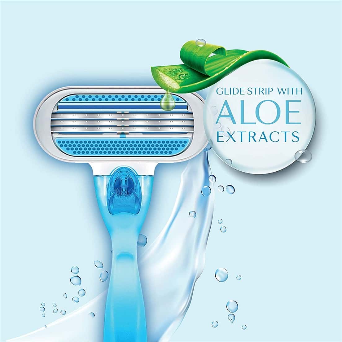 Buy GILLETTE VENUS (ALOE VERA) HAIR REMOVAL RAZORS FOR WOMEN Online ...