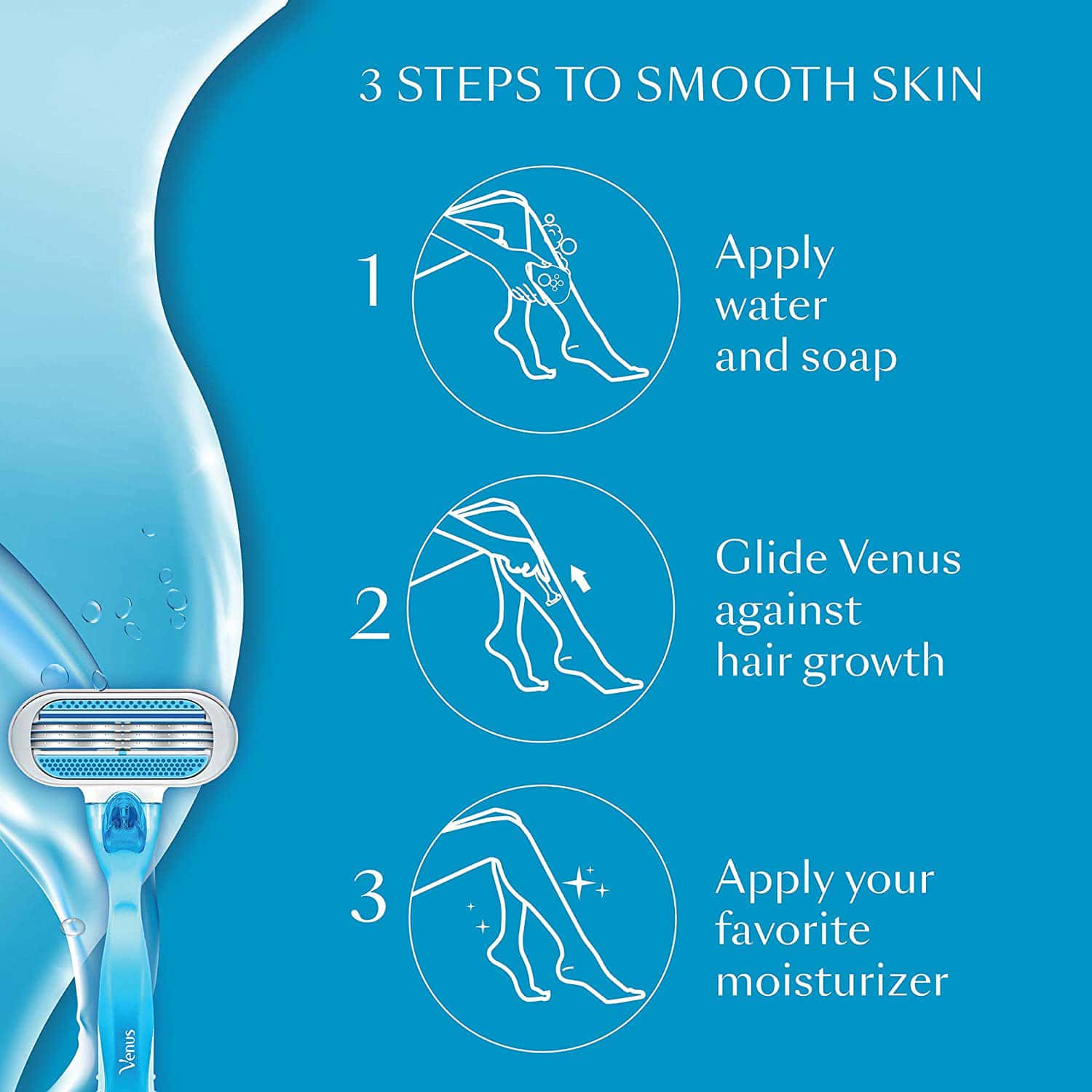 Buy Gillette Venus (Aloe Vera) Hair Removal Razors For Women Online at ...