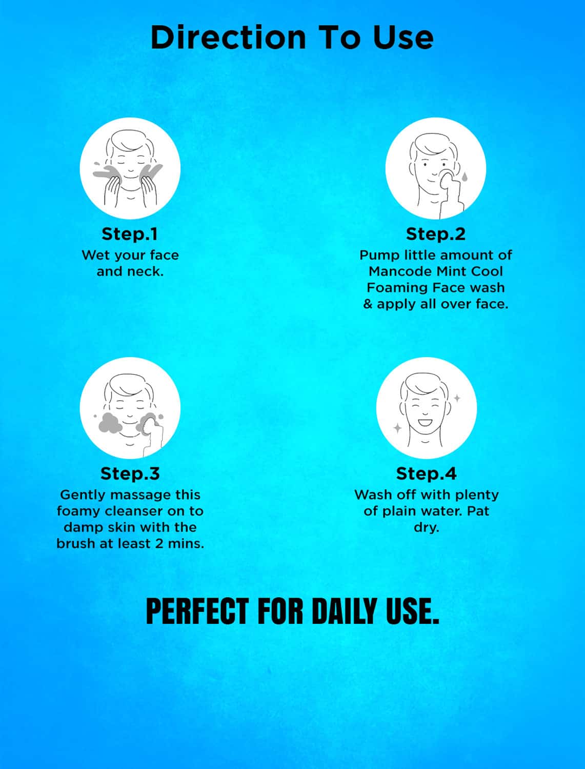 Buy MANCODE REFRESHING MINT COOL FOAMING FACE WASH 150ML Online & Get ...