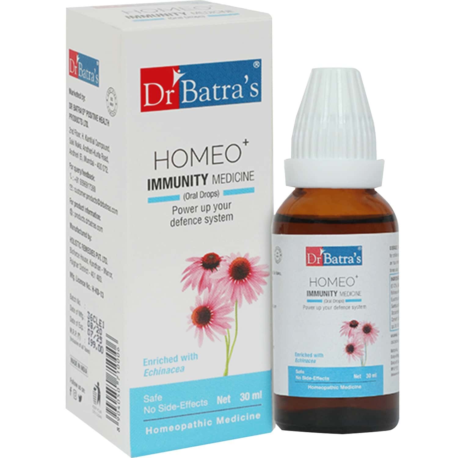 Buy DR BATRA'S HOMEO+ IMMUNITY MEDICINE(ORAL DROPS) POWER UP YOUR ...