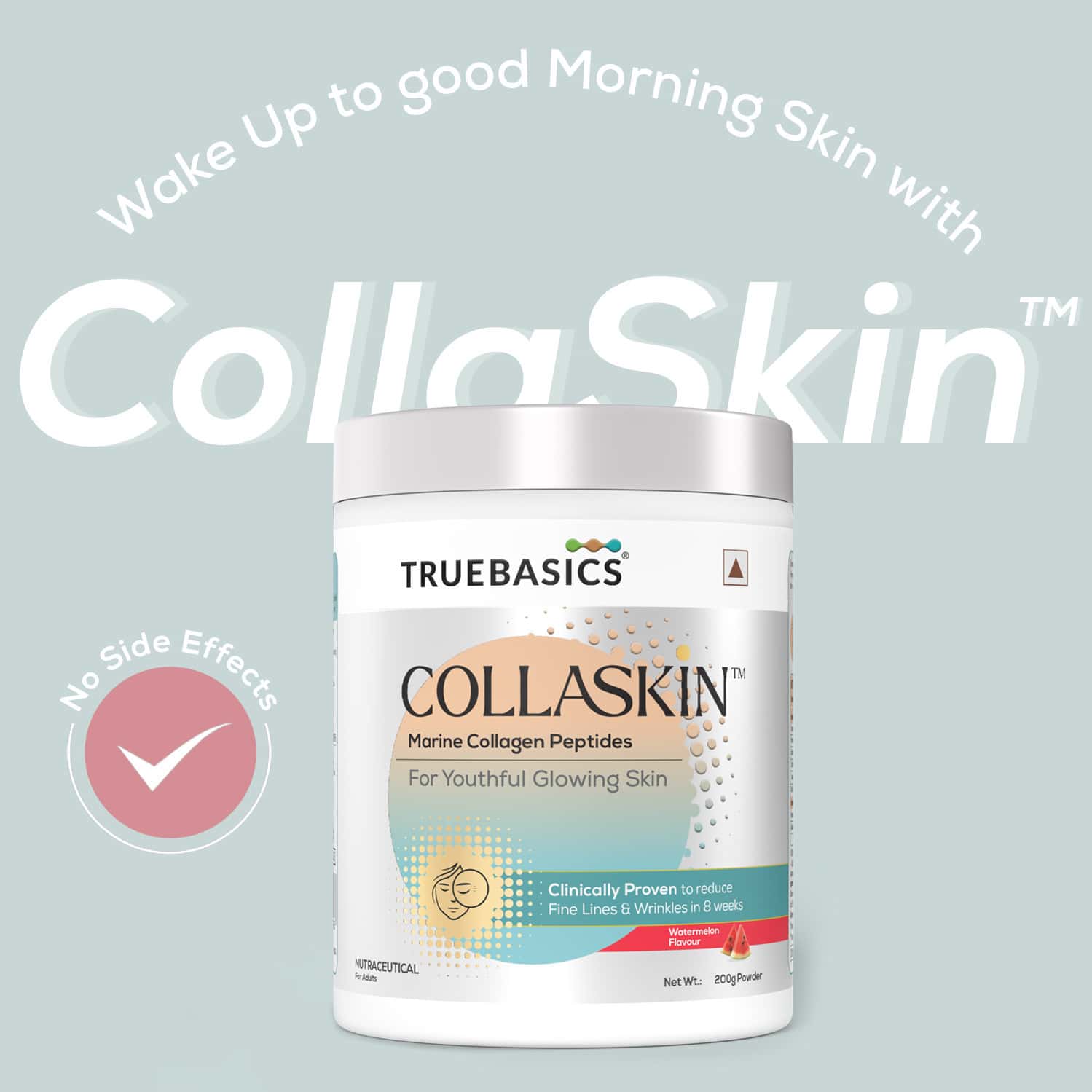 Buy TRUEBASICS COLLASKIN, MARINE COLLAGEN PEPTIDES FOR YOUTHFUL GLOWING ...