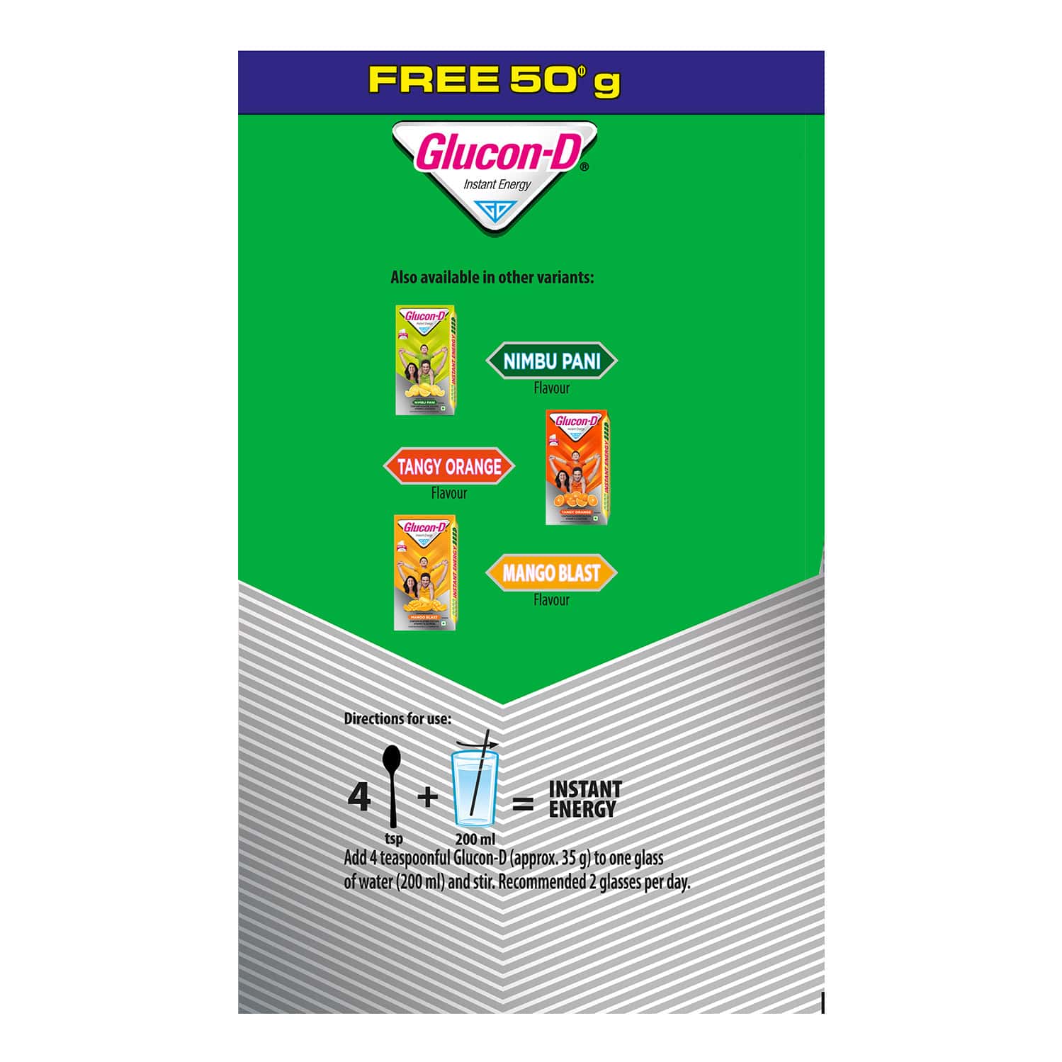 Buy GLUCON-D REGULAR GLUCOSE POWDER400GM+50GM JAR Online & Get Upto 60% ...