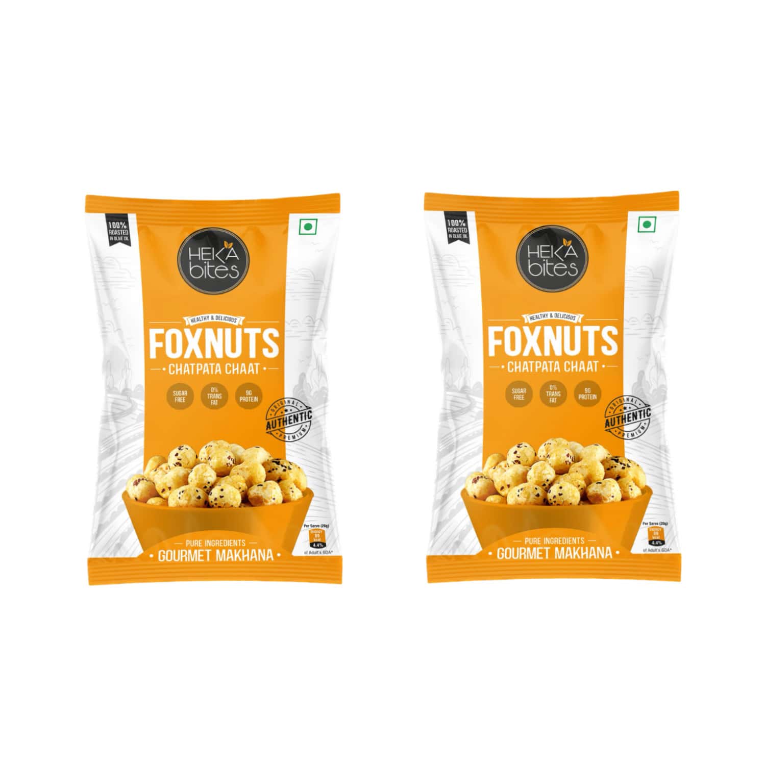 Buy CHATPATA CHAAT ROASTED MAKHANA (PACK OF 5 X 50 G) Online & Get Upto ...