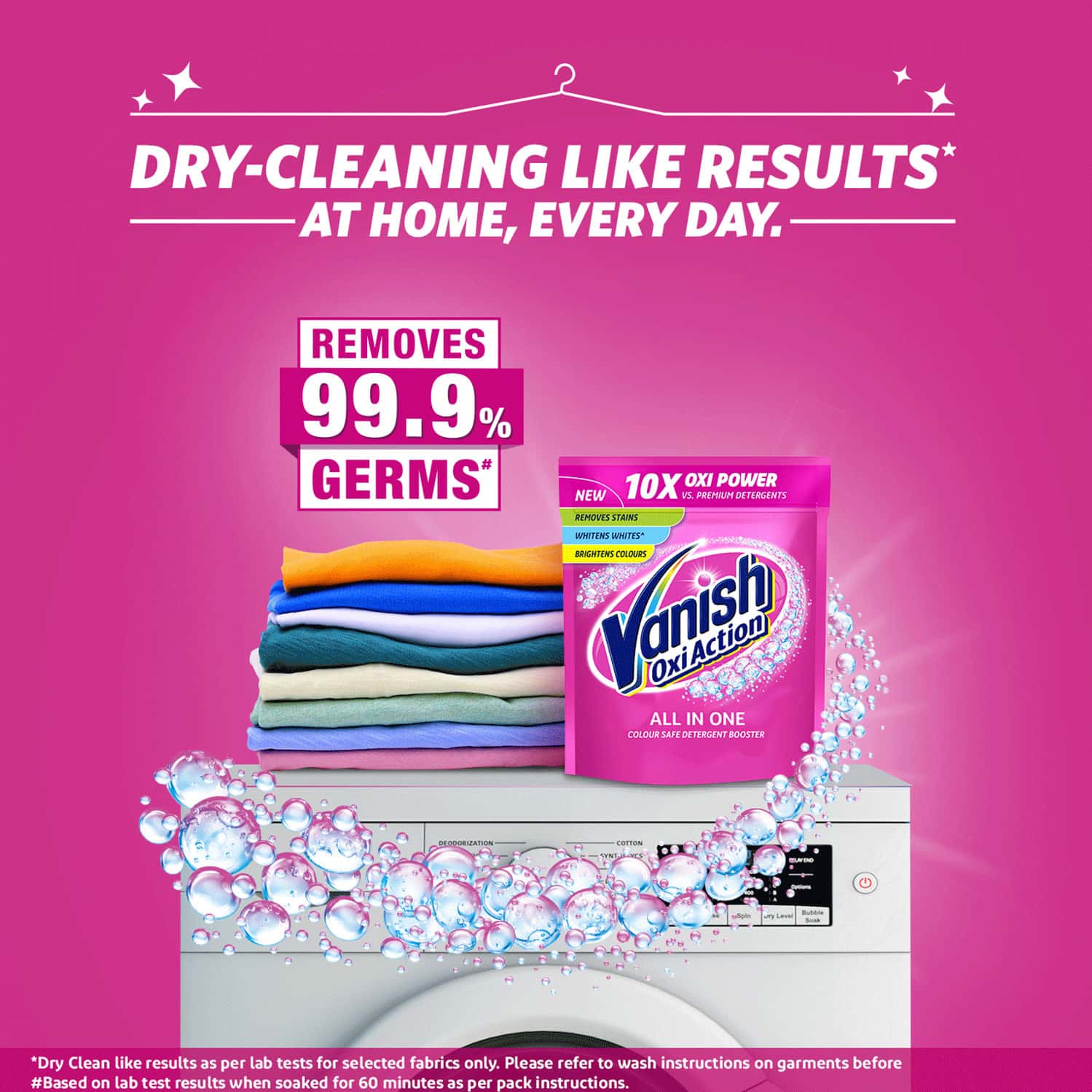 Buy VANISH ALL IN ONE POWDER DETERGENT BOOSTER - 200 G | REMOVES STAINS ...