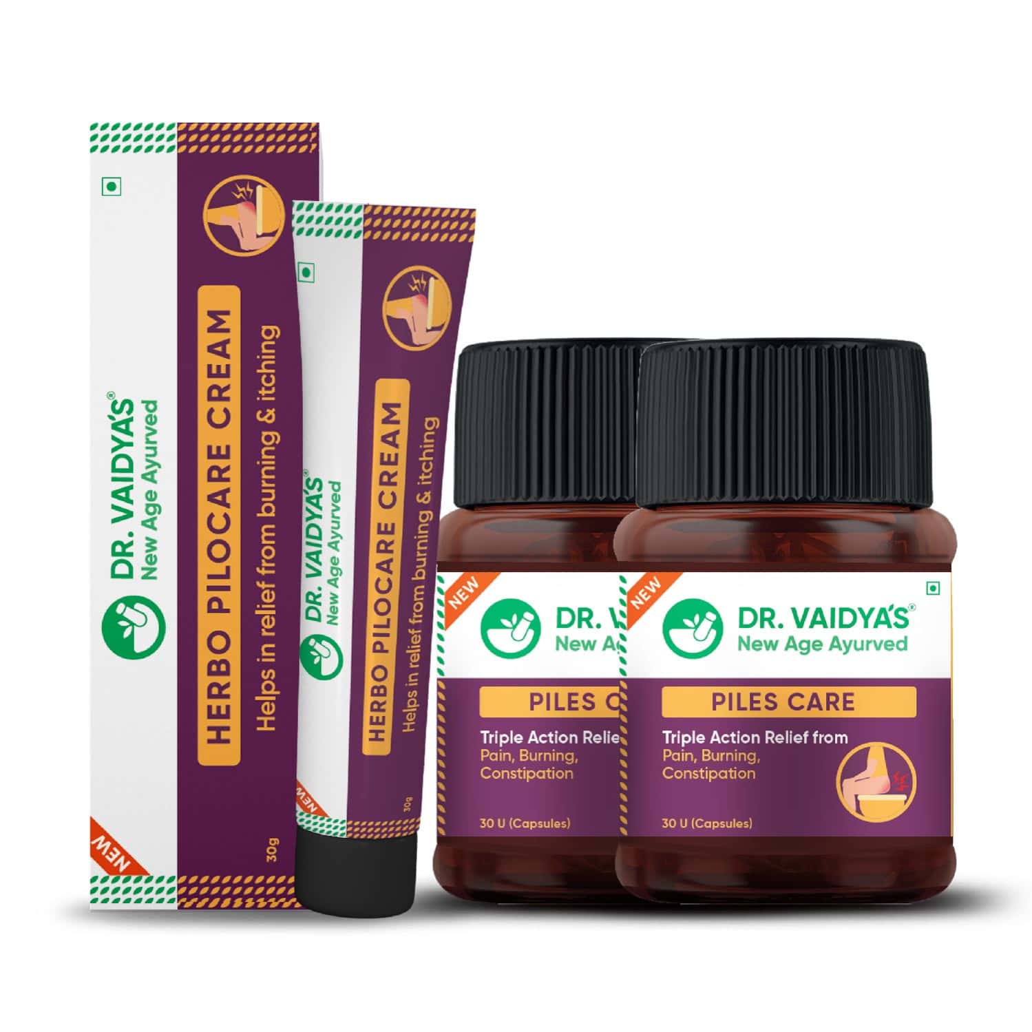 Buy DR. VAIDYA'S PILES MANAGEMENT COMBO (1 PILES CARE + 1 HERBO ...