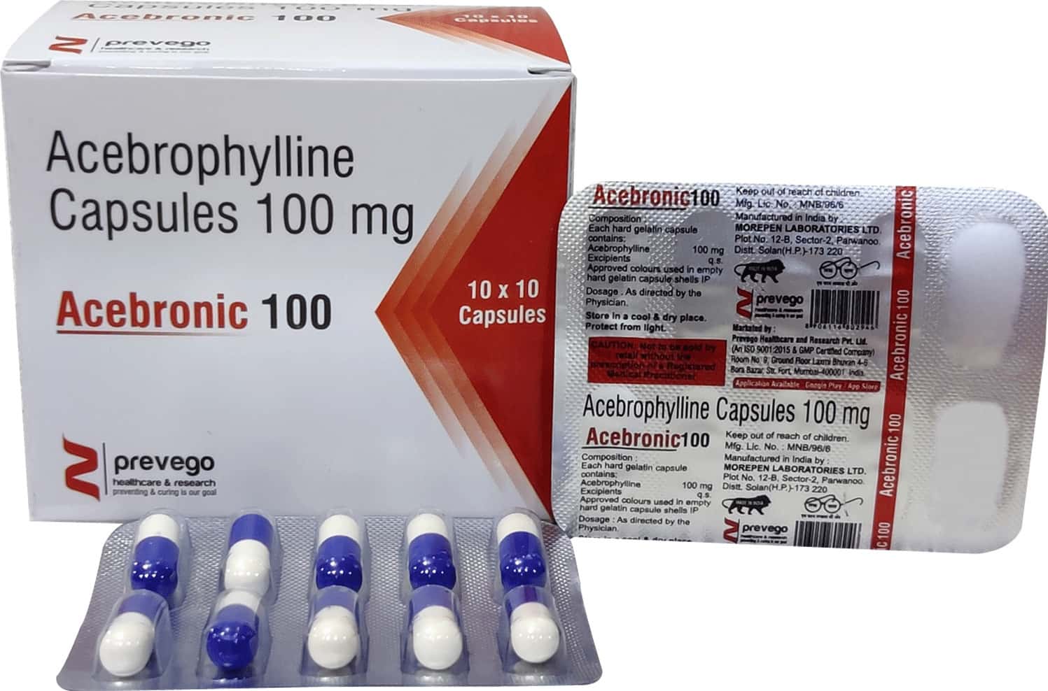 Acebronic 100 MG Capsule (10): Uses, Side Effects, Price & Dosage ...