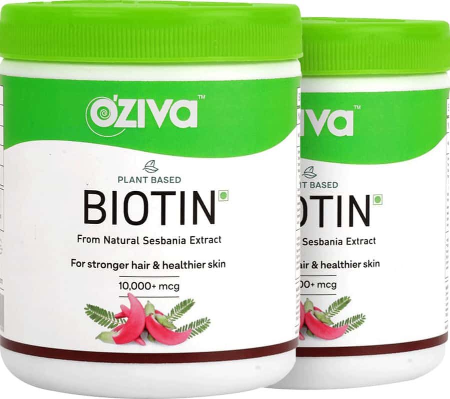 Buy OZIVA BIOTIN 10000+ MCG (WITH AMLA | SESBANIA) | NATURAL BIOTIN FOR ...