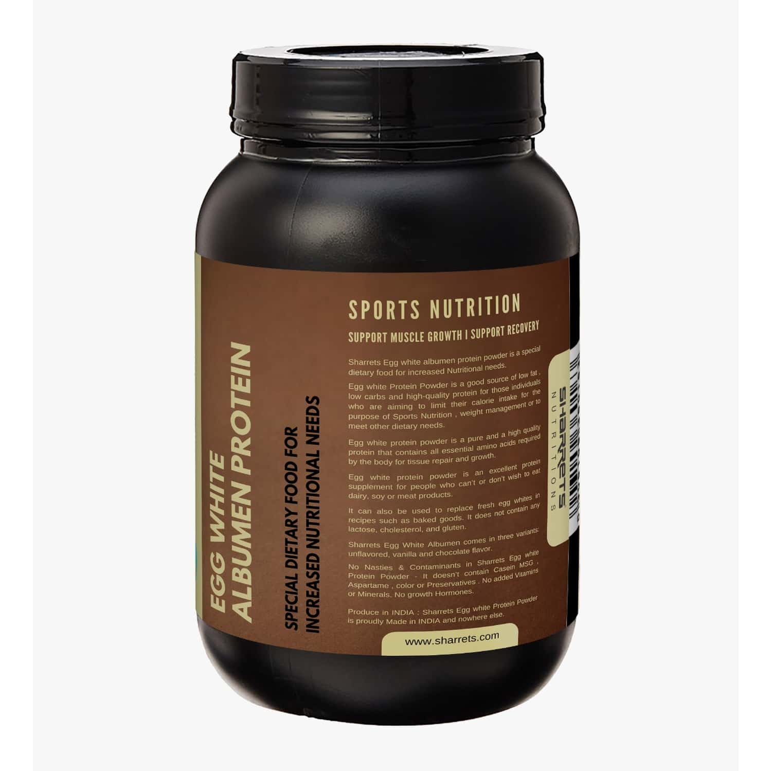 Buy SHARRETS EGG WHITE ALBUMEN PROTEIN POWDER, CHOCOLATE - LACTOSE FREE ...
