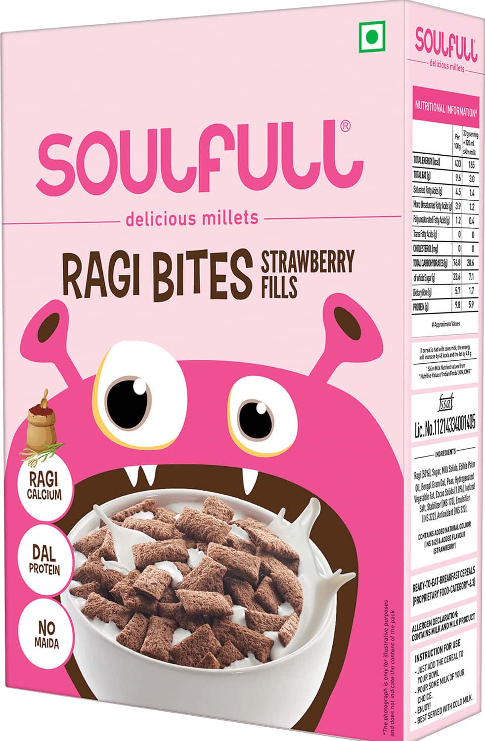 Buy TATA SOULFULL RAGI BITES STRAWBERRY FILLS 250G Online & Get Upto 60 ...