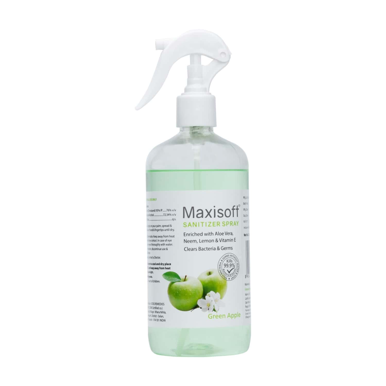 Buy PEARLDEW HAND SANITIZER SPRAY (GREEN APPLE) (500 ML - PACK OF 4 ...
