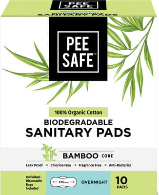 Buy PEE SAFE BIODEGRADABLE SANITARY PADS (REGULAR) BOX OF 10 Online ...