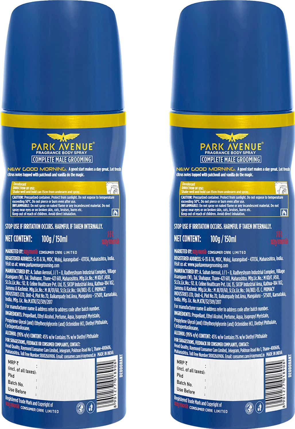 Buy PARK AVENUE GOOD MORNING PERFUME FOR MEN FRESH LONG LASTING ...