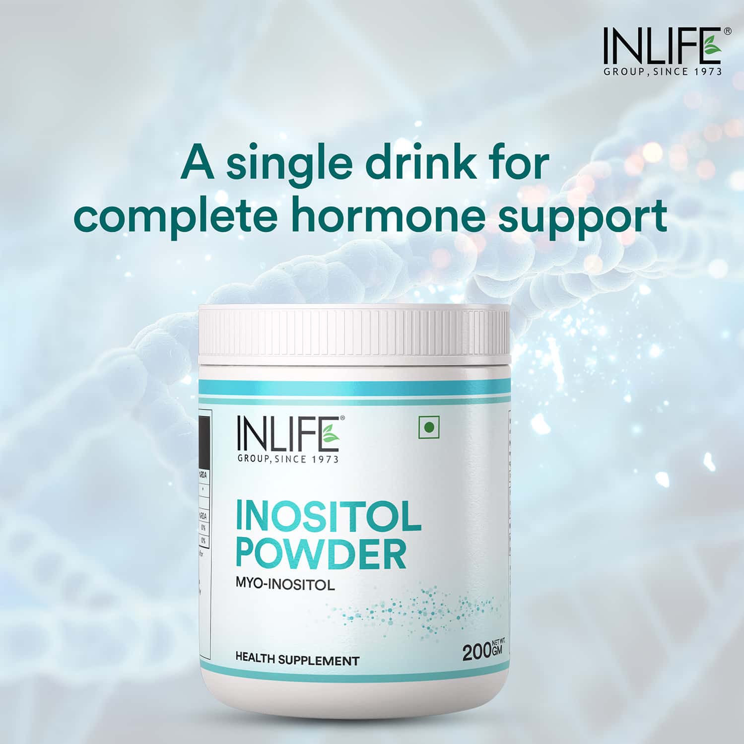 Buy INLIFE MYO INOSITOL POWDER SUPPLEMENT 2000MG | PCOS, HELPS MANAGE ...