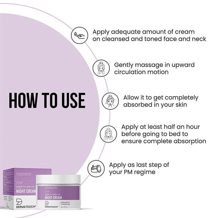 Buy DERMATOUCH NIGHT CREAM | LECIGEL INFUSED OIL BALANCE & SKIN ...