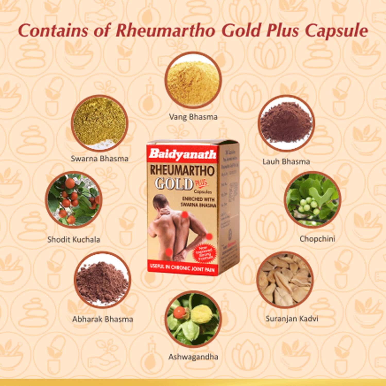 Buy BAIDYANATH NAGPUR RHEUMARTHO GOLD PLUS FOR CHRONIC JOINT PAIN ...