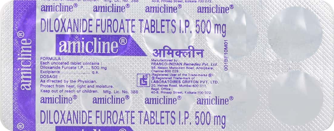Amicline 500 MG Tablet (10): Uses, Side Effects, Price & Dosage | PharmEasy