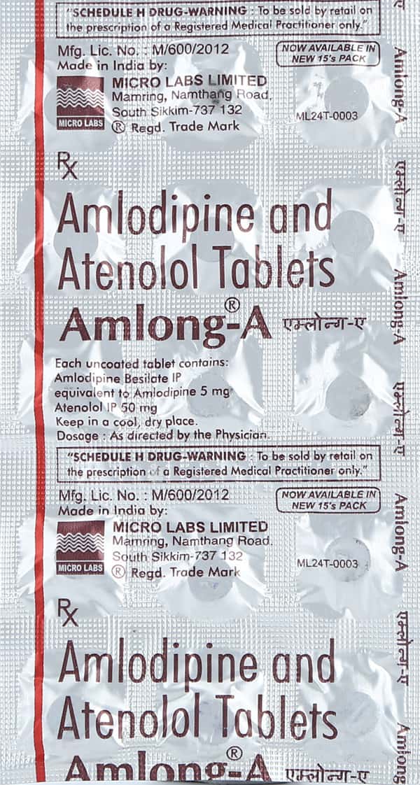 Amlong-A Tablet: Uses, Side Effects, Price, Dosage & More Info - PharmEasy