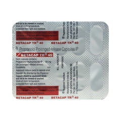 Betacap TR 40 Capsule: Uses, Side Effects, Price, Dosage & More Info ...