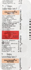 Calcigard Retard 10 MG Tablet (10): Uses, Side Effects, Price & Dosage ...