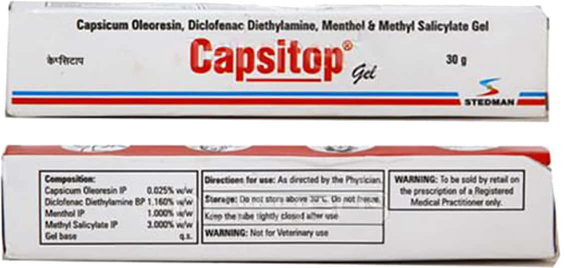 Capsitop 50 MG Gel (30): Uses, Side Effects, Price & Dosage | PharmEasy