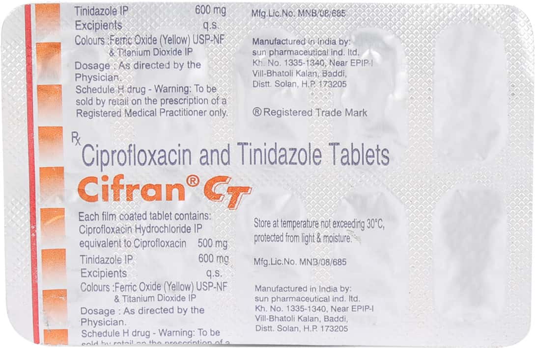 Cifran CT Tablet: Uses, Side Effects, Price, Dosage & More Info - PharmEasy
