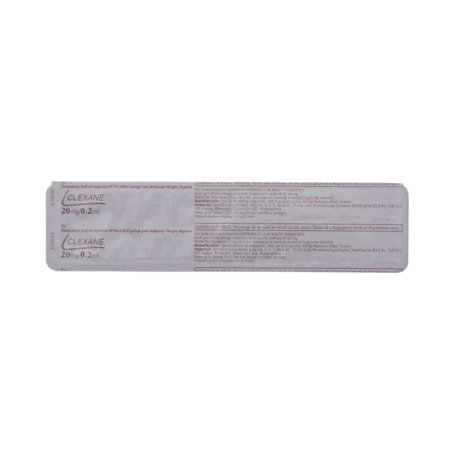 Clexane 20 MG/0.2ML Solution For Injection (0.2): Uses, Side Effects ...