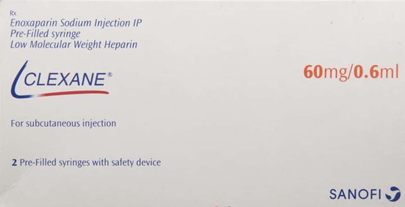 Clexane 60mg/0.6ml Solution For Injection 2x0.6ml: Uses, Side Effects ...