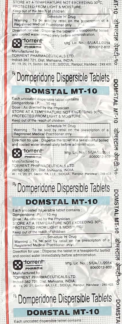 Domstal Mt Dt 10 MG Tablet (10): Uses, Side Effects, Price & Dosage ...