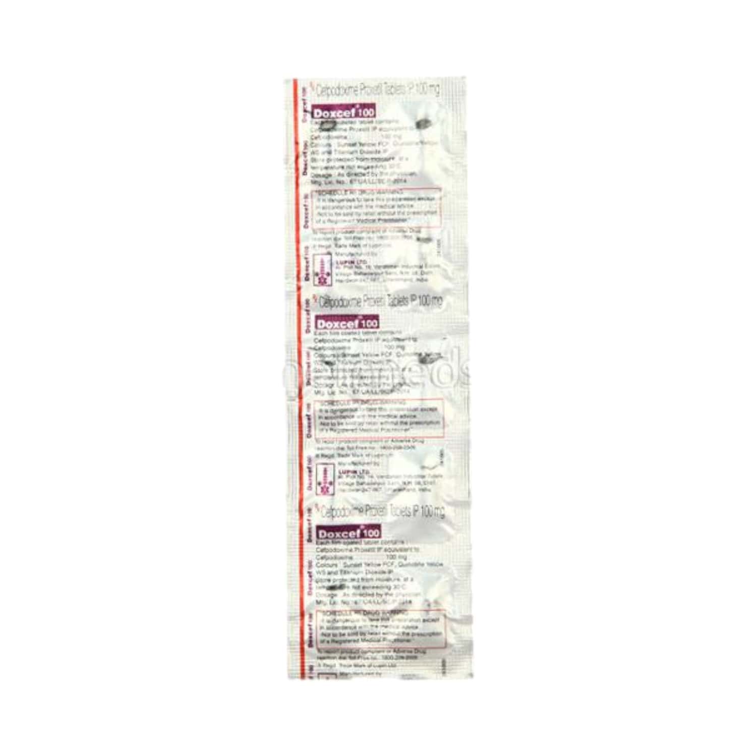 Doxcef Dt 100 MG Tablet (10): Uses, Side Effects, Price & Dosage ...