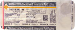 Drotikind M Strip Of 10 Tablets: Uses, Side Effects, Price & Dosage ...
