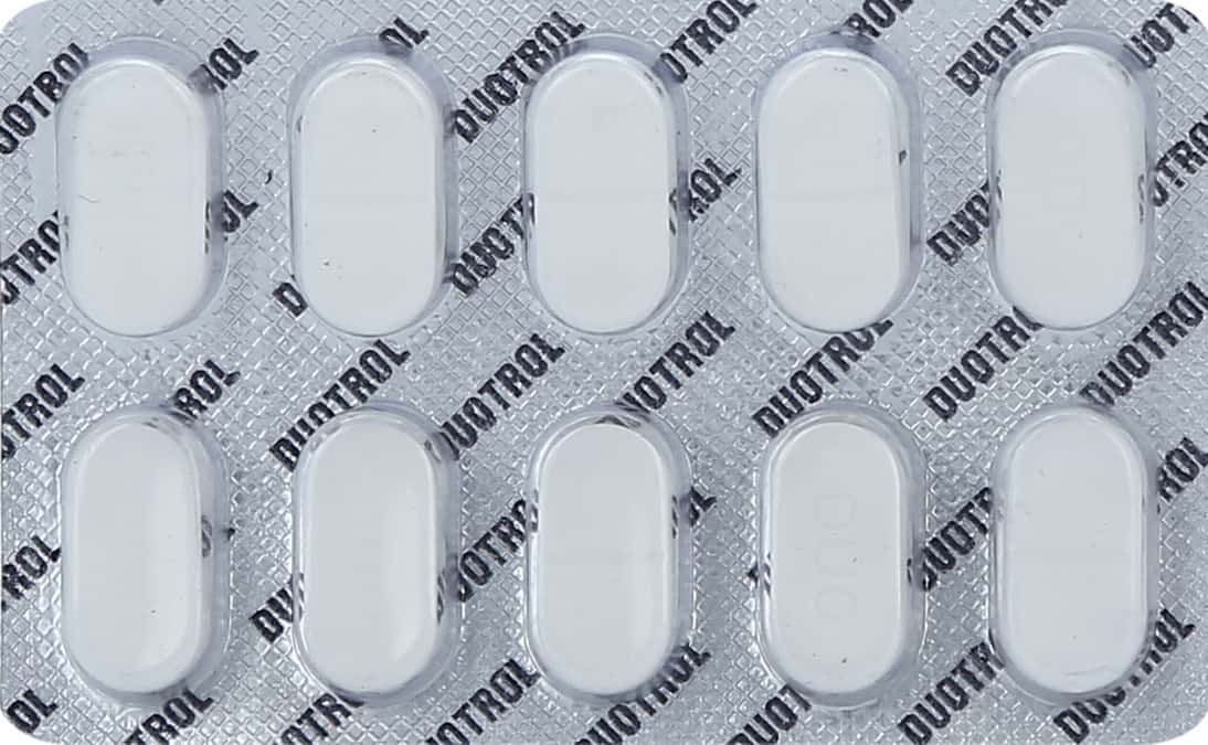 Duotrol Strip Of 10 Tablets: Uses, Side Effects, Price & Dosage | PharmEasy