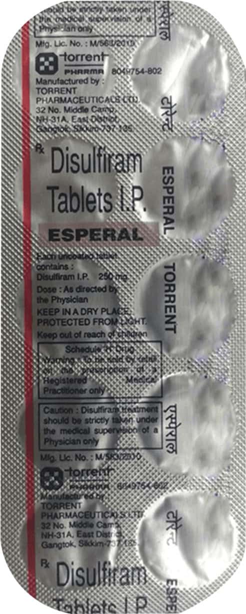Esperal Tablet: Uses, Side Effects, Price, Dosage & More Info - PharmEasy