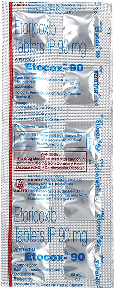 Etocox 90 MG Tablet (10): Uses, Side Effects, Price & Dosage | PharmEasy