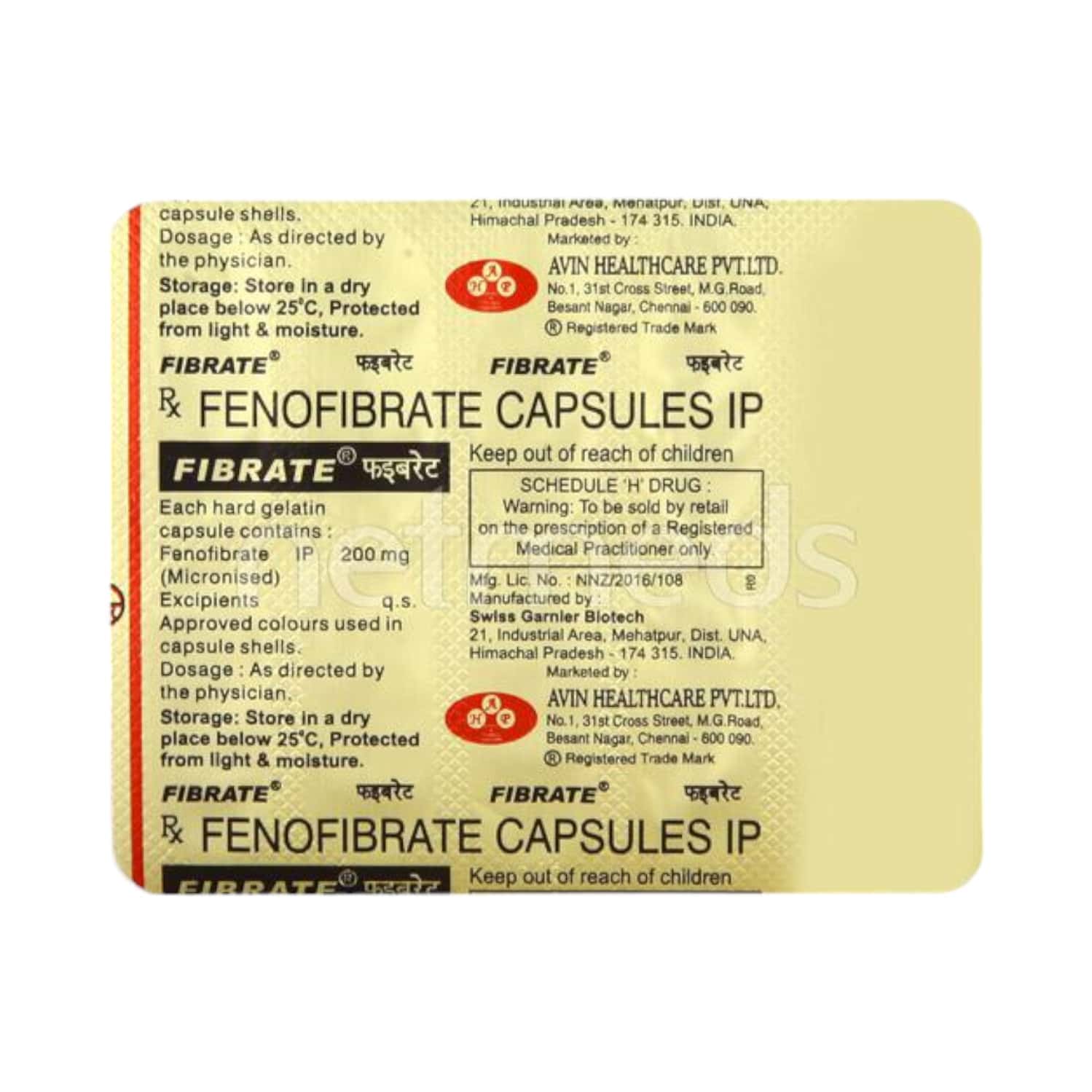 Fibrate 200 MG Capsule (10): Uses, Side Effects, Price & Dosage | PharmEasy