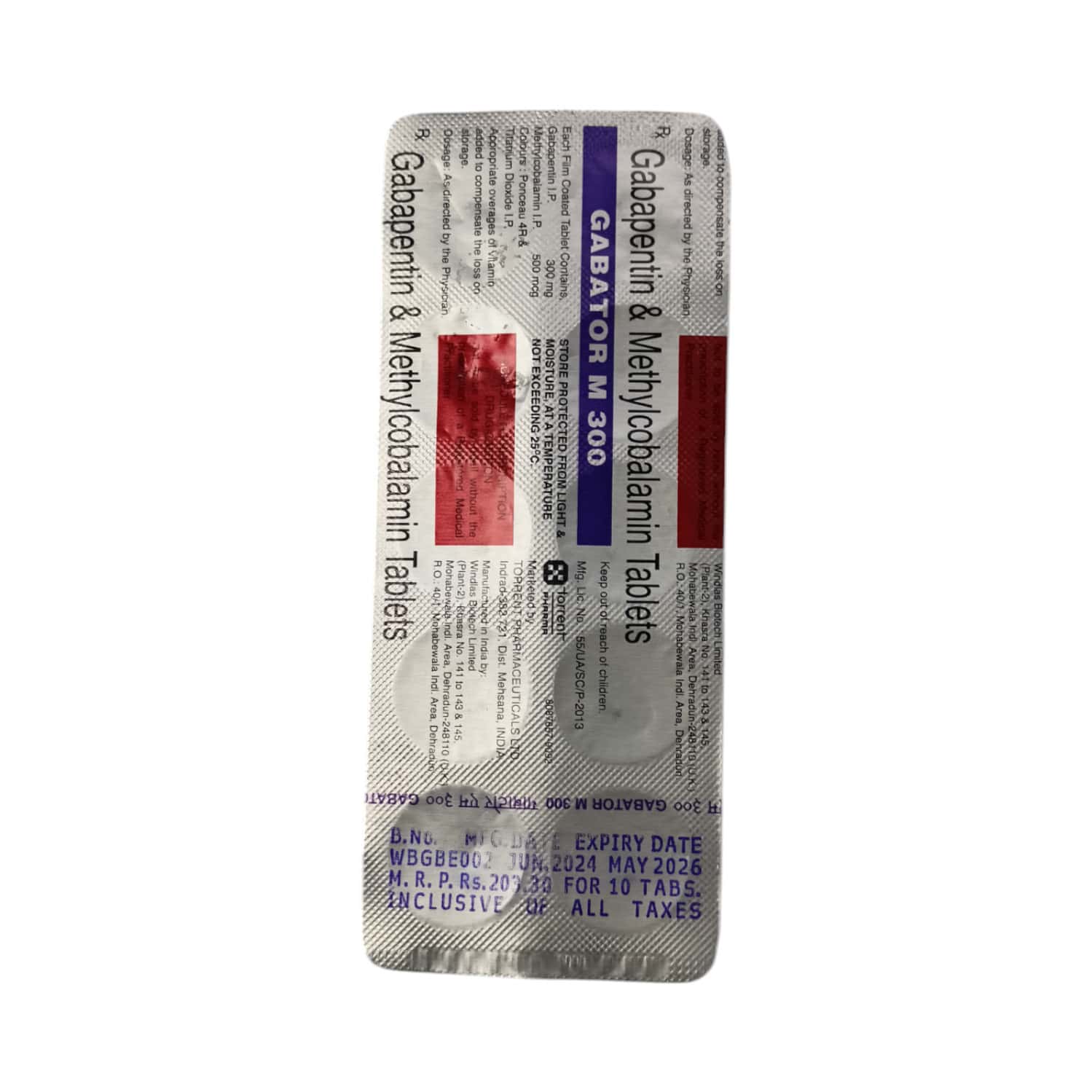 Gabator M 300mg Strip Of 10 Tablets: Uses, Side Effects, Price & Dosage ...