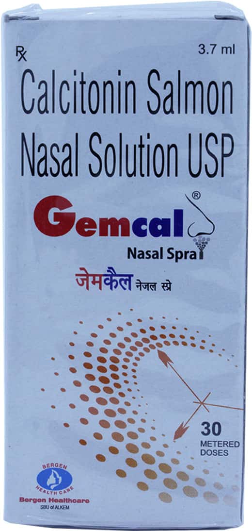Gemcal 200 IU Nasal Spray (3.7): Uses, Side Effects, Price & Dosage ...